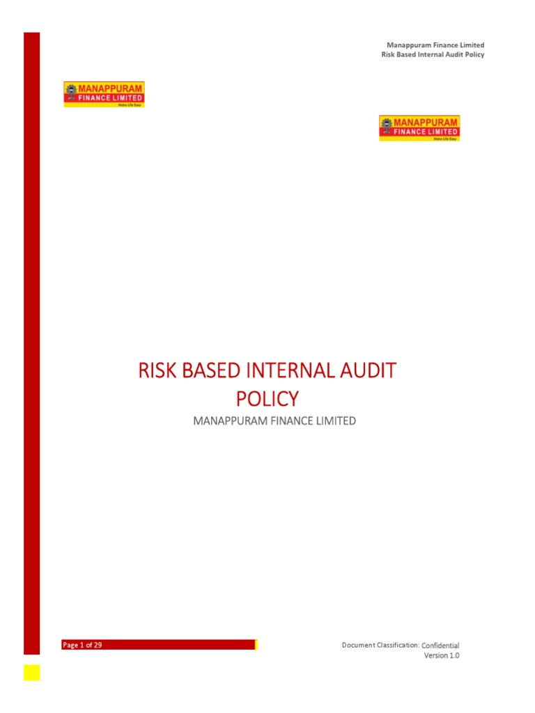 Mafil Rbia Policy | PDF | Internal Audit | Audit