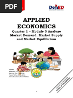 Applied Economics Module 2 | PDF | Monopoly | Supply (Economics)