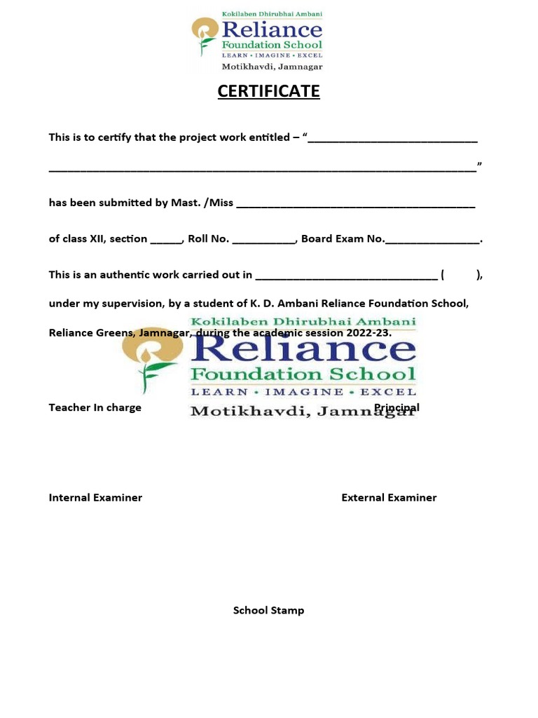 IP Project Certificate | PDF | Art