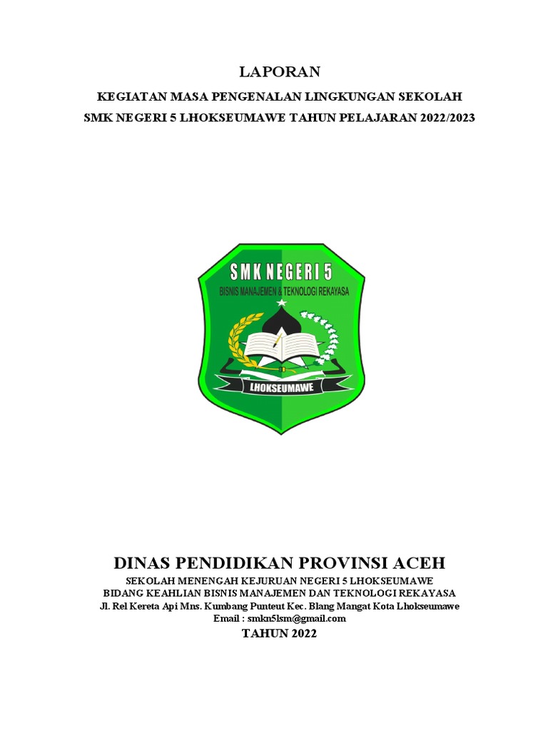 Laporan MPLS SMKN 5 LSM 2022 | PDF