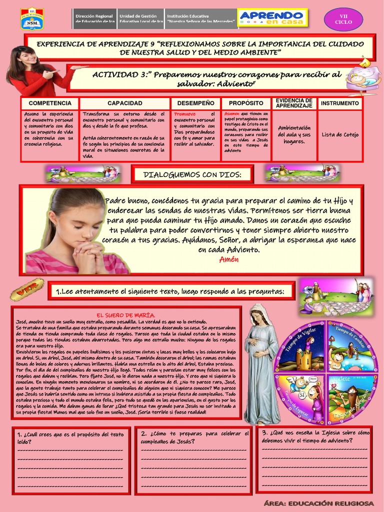 Preparación Espiritual en Adviento | PDF | Adviento | María, madre de Jesús