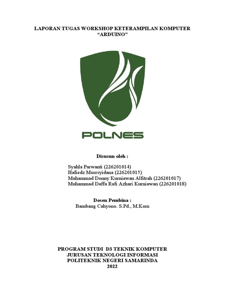 Tugas Laporan Arduino | PDF Tugas Laporan Arduino | PDF