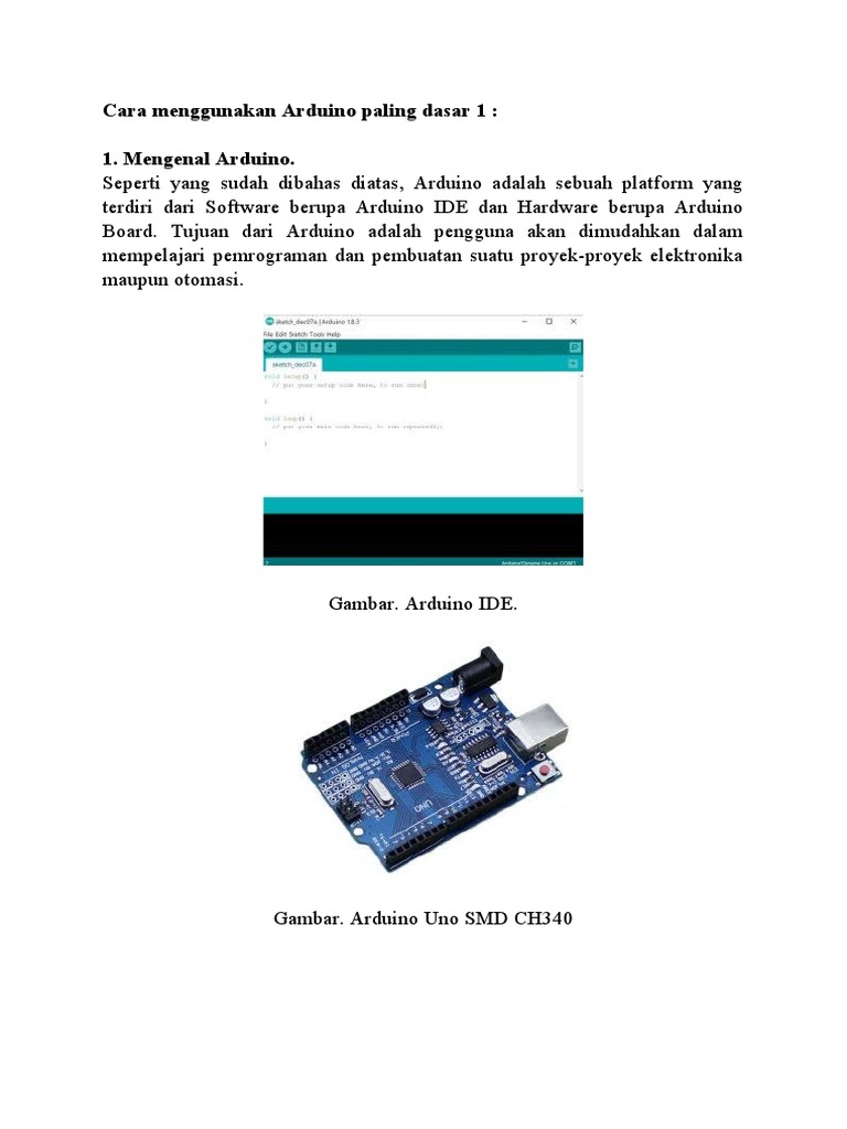 Tugas Cara Menggunakan Arduino | PDF