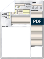 DCC - Character Sheet Drawn | PDF
