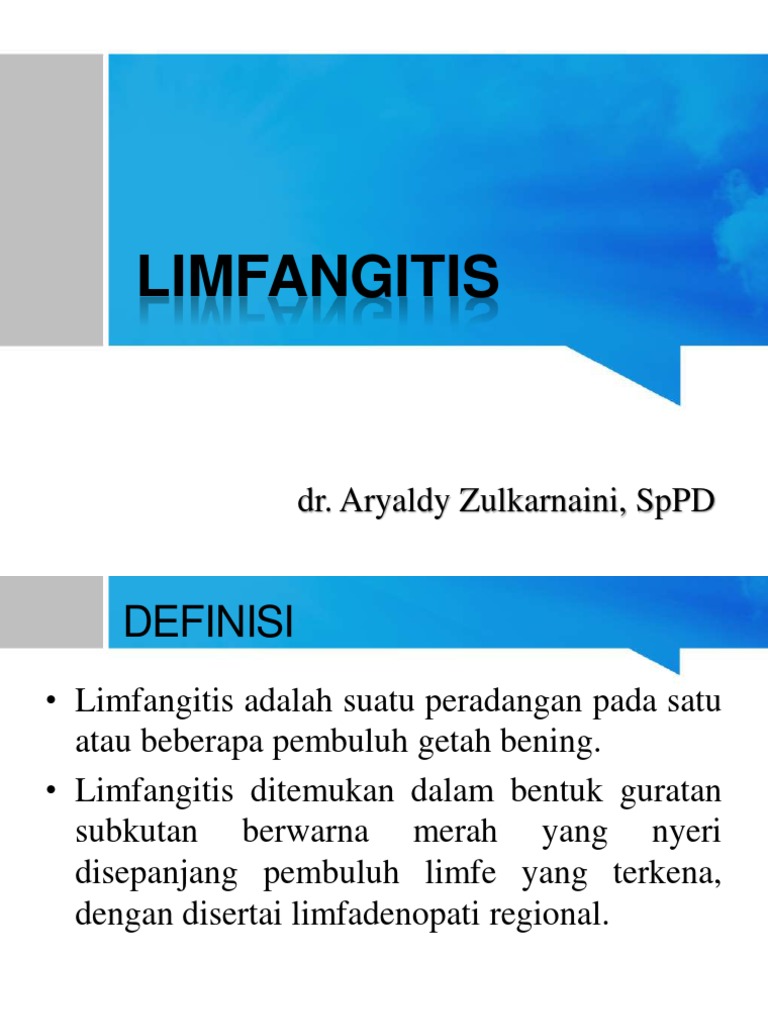 LIMFANGITIS | PDF