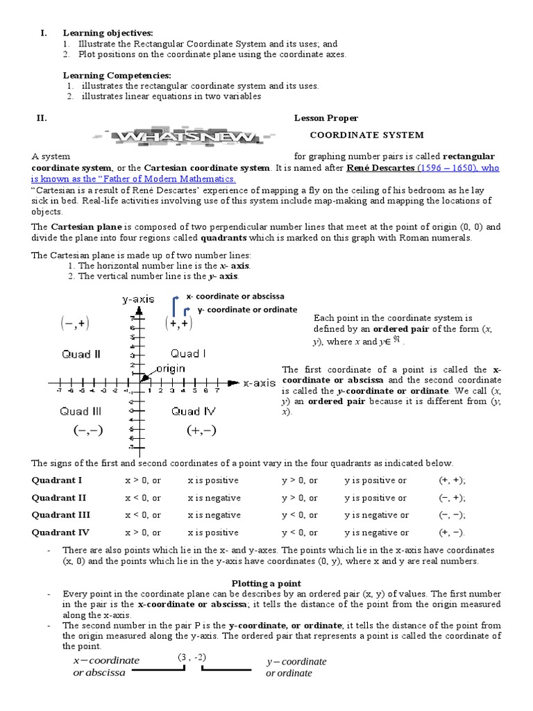 GRADE 8 Notes | PDF | Cartesian Coordinate System | Theoretical Physics