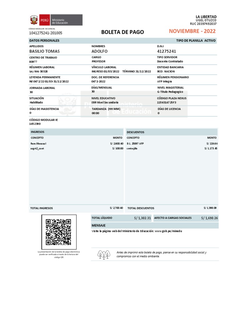 Descargar Boleta | PDF