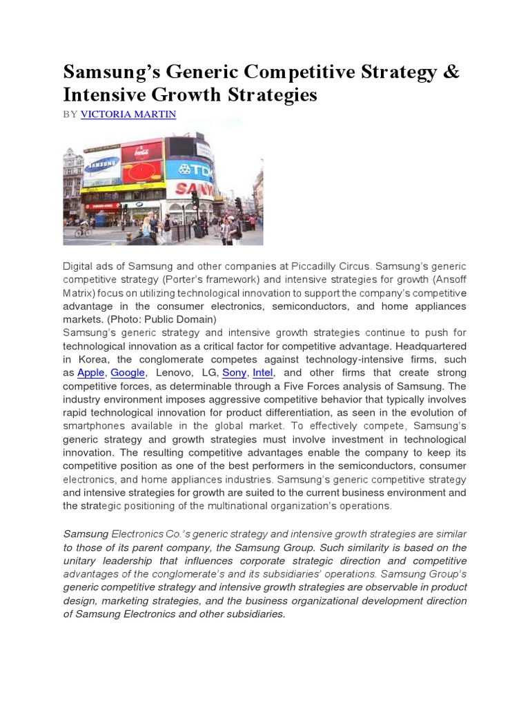 Chapter 2 Samsung OK | PDF | Strategic Management | Competitive Advantage