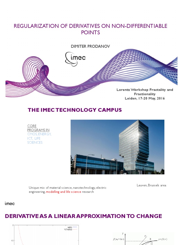 Regularization of Derivatives On Non-Differentiable Points | PDF | Derivative | Function ...