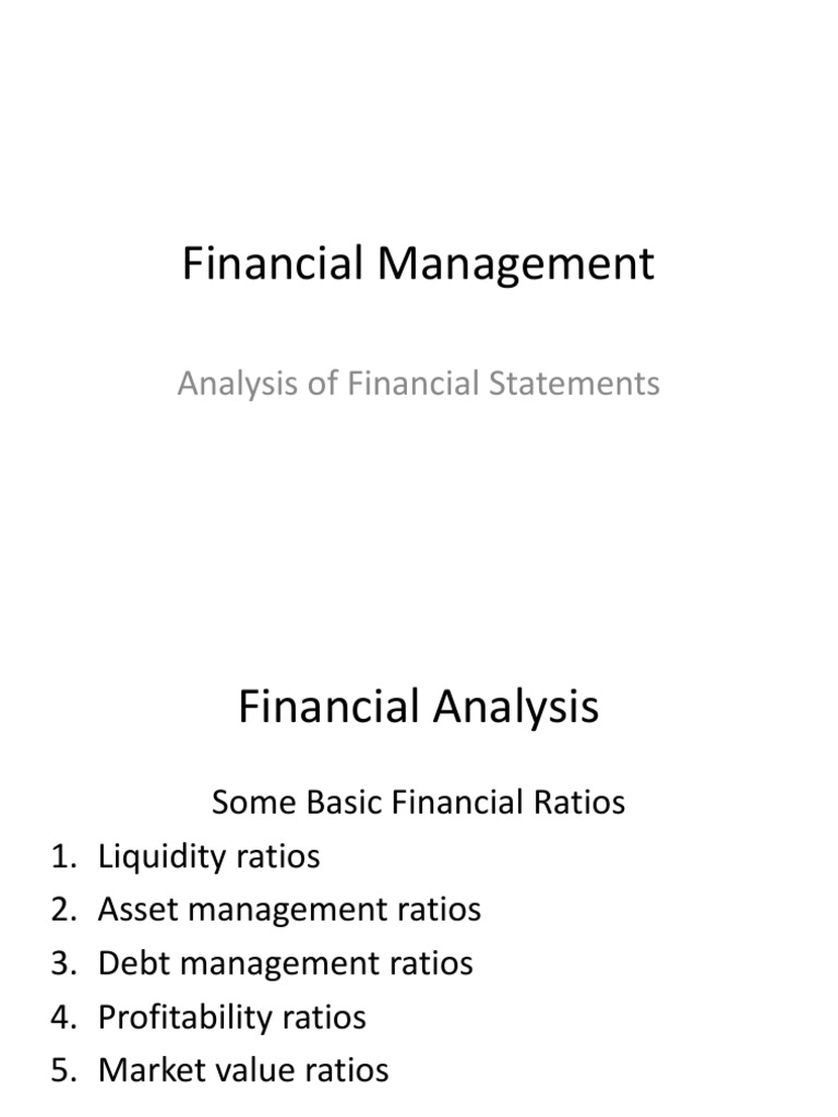 3-Analysis of Financial Statements | PDF | Price–Earnings Ratio | Debt