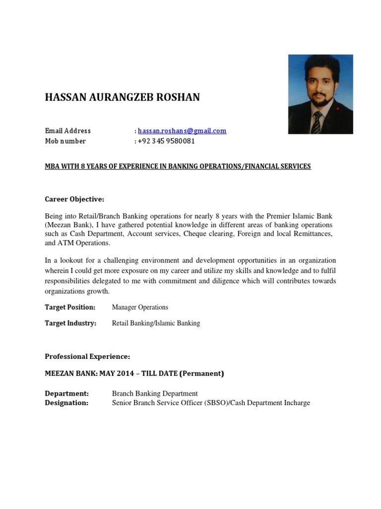 HASSAN RESUME | PDF | Cheque | Banks
