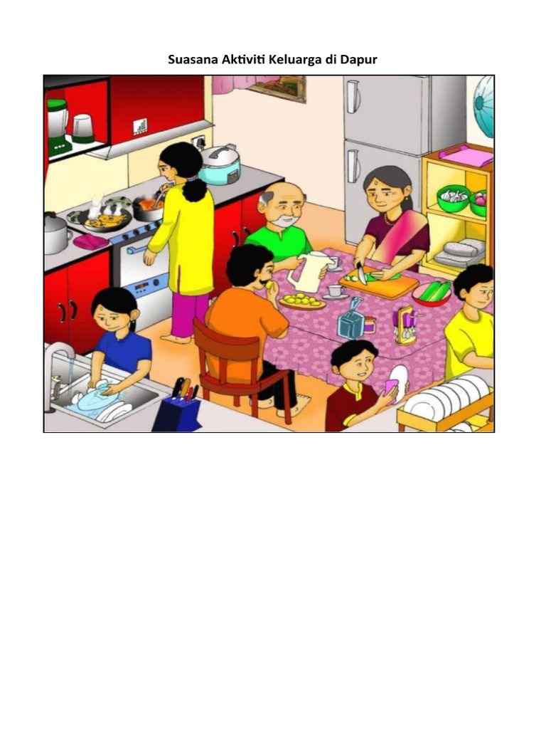 Suasana Aktiviti Keluarga Di Dapur | PDF