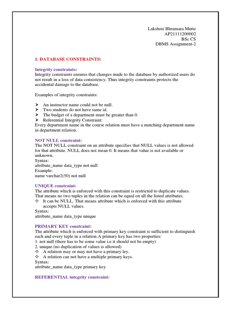 SQL2 | PDF | Relational Database | Relational Model SQL2 | PDF | Relational Database | Relational Model
