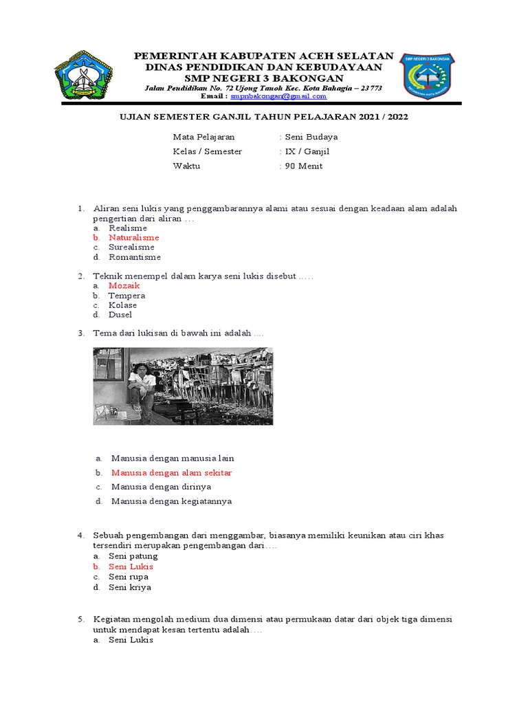 Soal SBD Kelas 9 | PDF | Ilmu Sosial | Griya & Taman