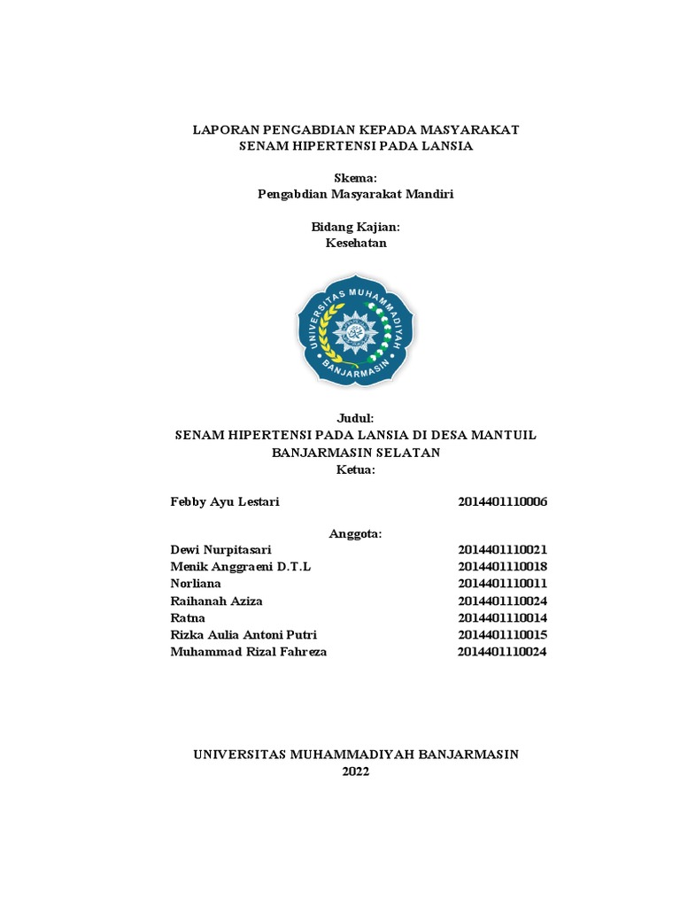 Laporan Pengabdian Kepada Masyarakat | PDF