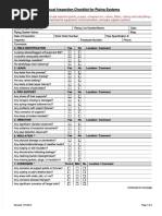 API-570-Inspection Checklist PDF | PDF | Leak | Pipe (Fluid Conveyance)