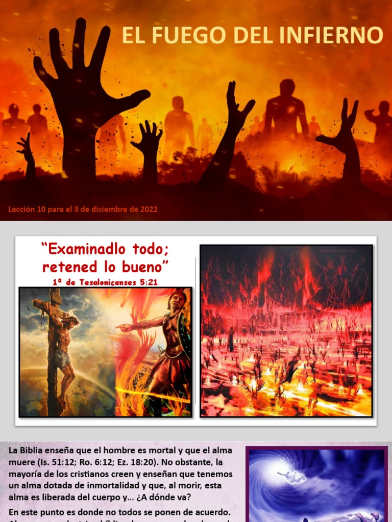 LECCION 10-EL FUEGO DEL INFIERNO (Autoguardado) | PDF | Cristo (título) | Infierno