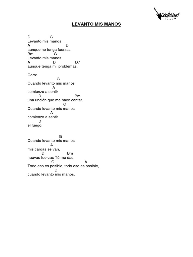 Levanto Mis Manos | PDF
