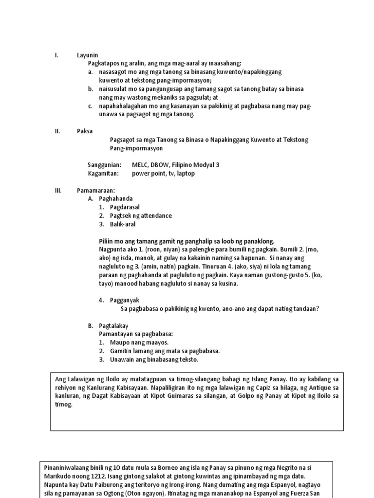 Piliin Mo Ang Tamang Gamit NG Panghalip Sa Loob NG Panaklong | PDF