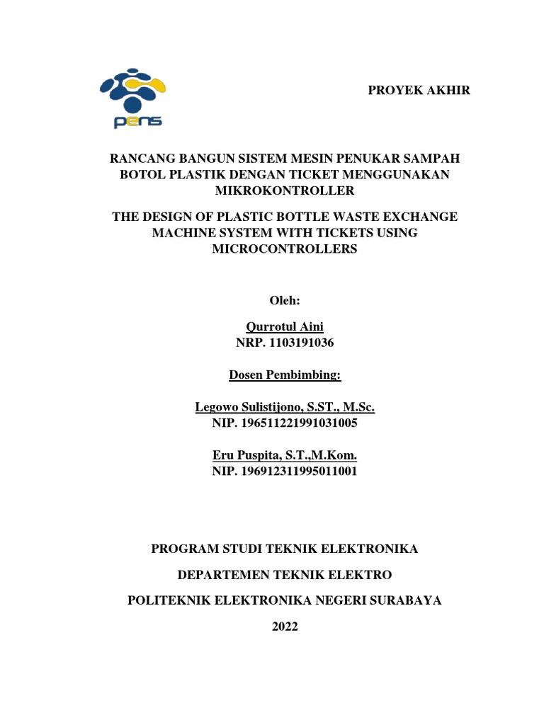 Proposal Proyek Akhir | PDF