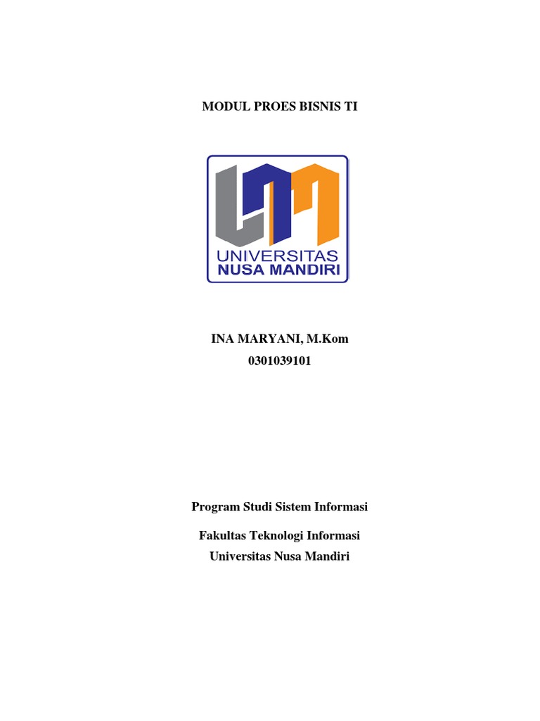 Modul Proses Bisnis Ti - Fix | PDF | Bisnis