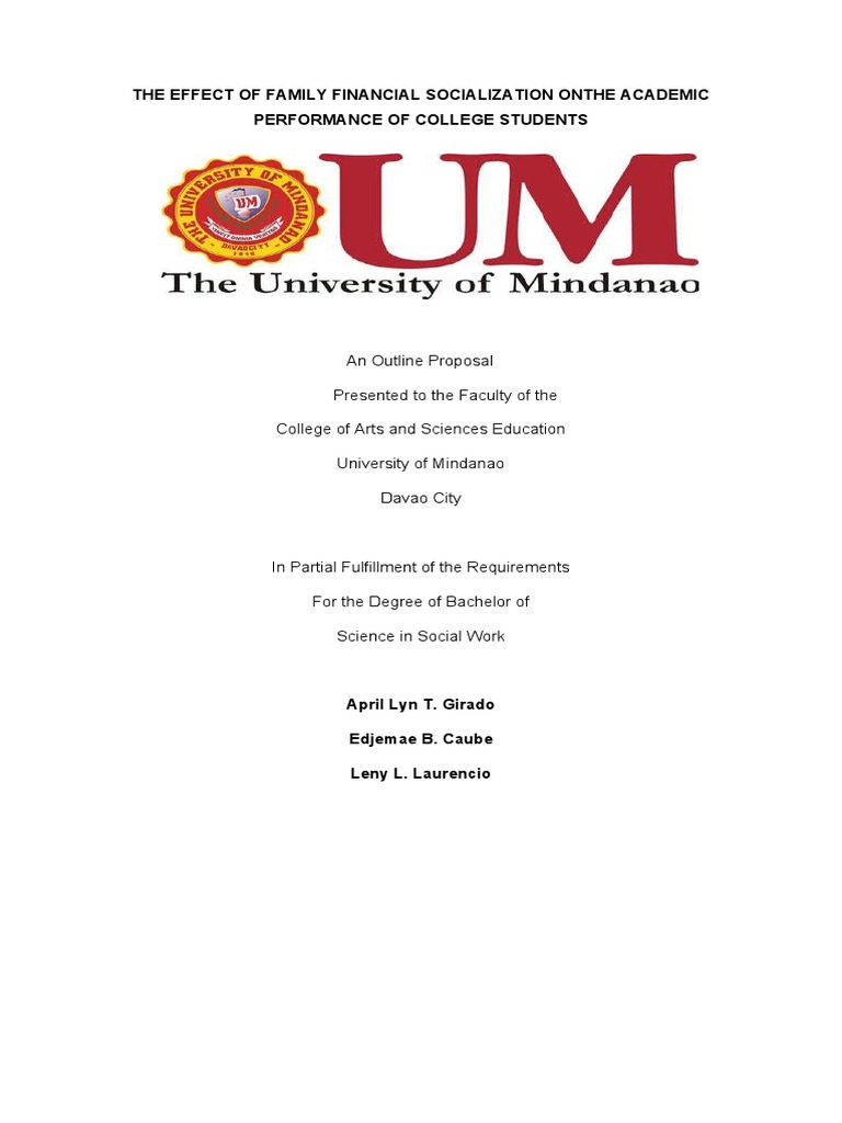 Outline Defense Manuscript Revised 3 Edjemae | PDF | Socialization ...