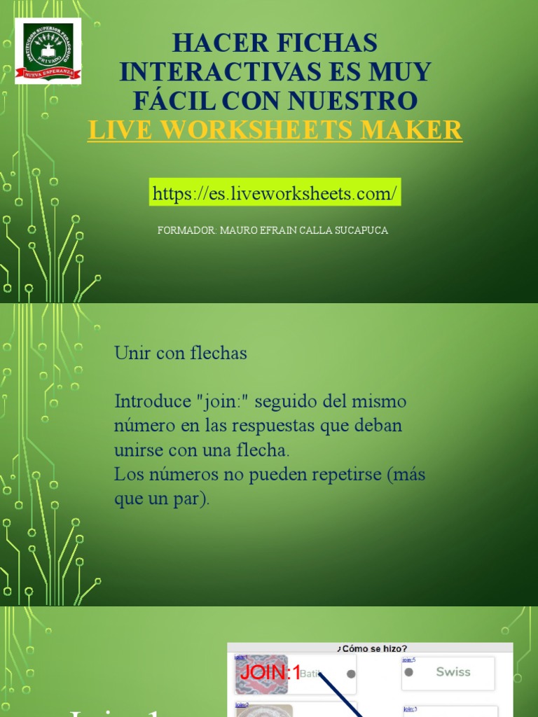 Liveworksheets Hacer Fichas Interactivas Es Muy Fácil Con Nuestro | PDF