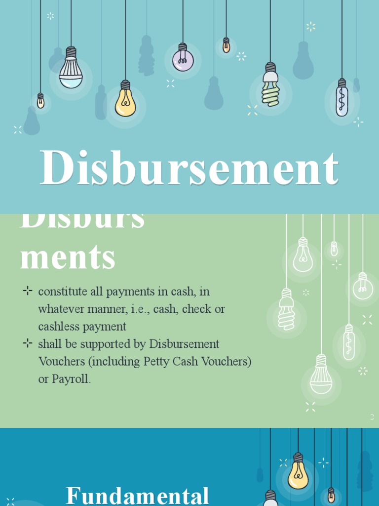 Chapter 5 Disbursements | PDF | Cheque | Payments
