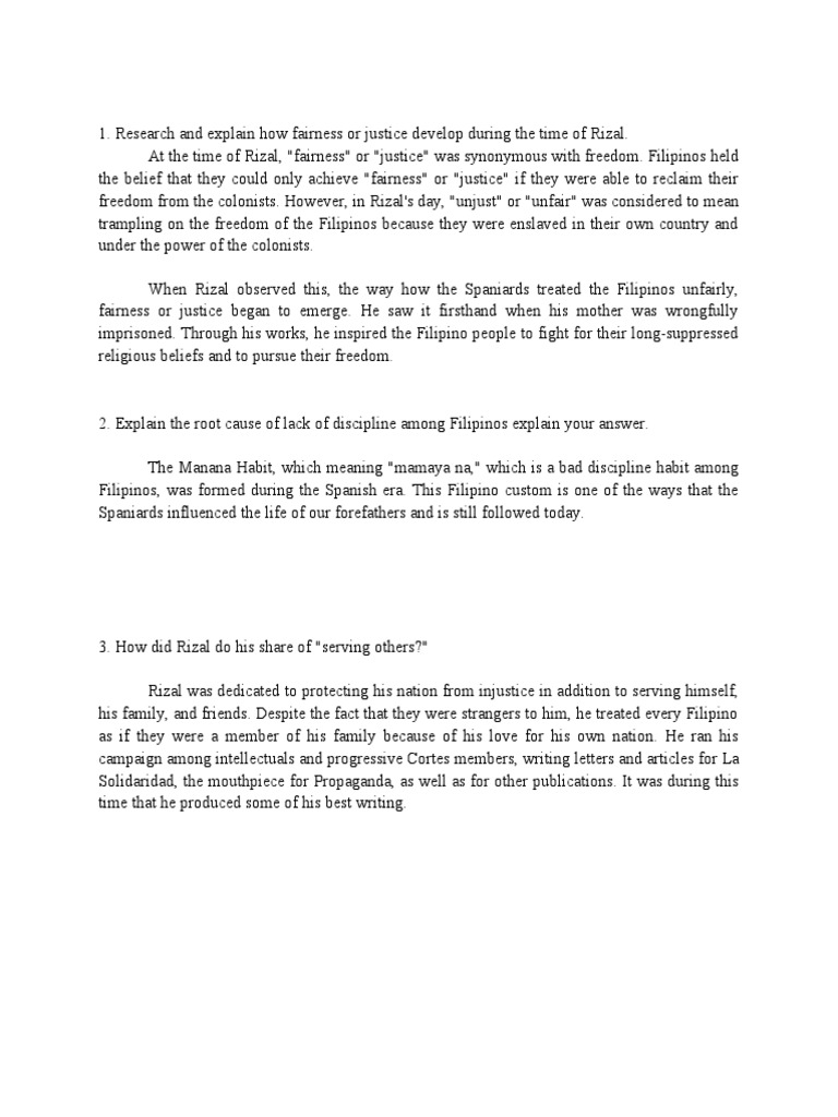Rizal Assignment | PDF | History | Religion & Spirituality