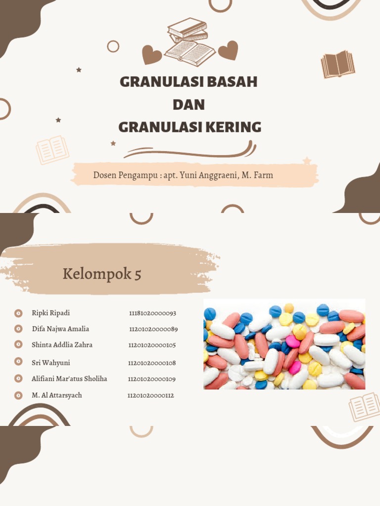 Kelompok 5D - Granulasi Basah Dan Granulasi Kering - TSF II | PDF