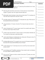 Circle Review Worksheet | PDF