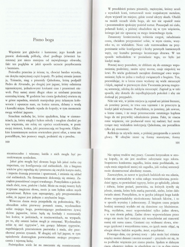 Borges - Pismo Boga | PDF