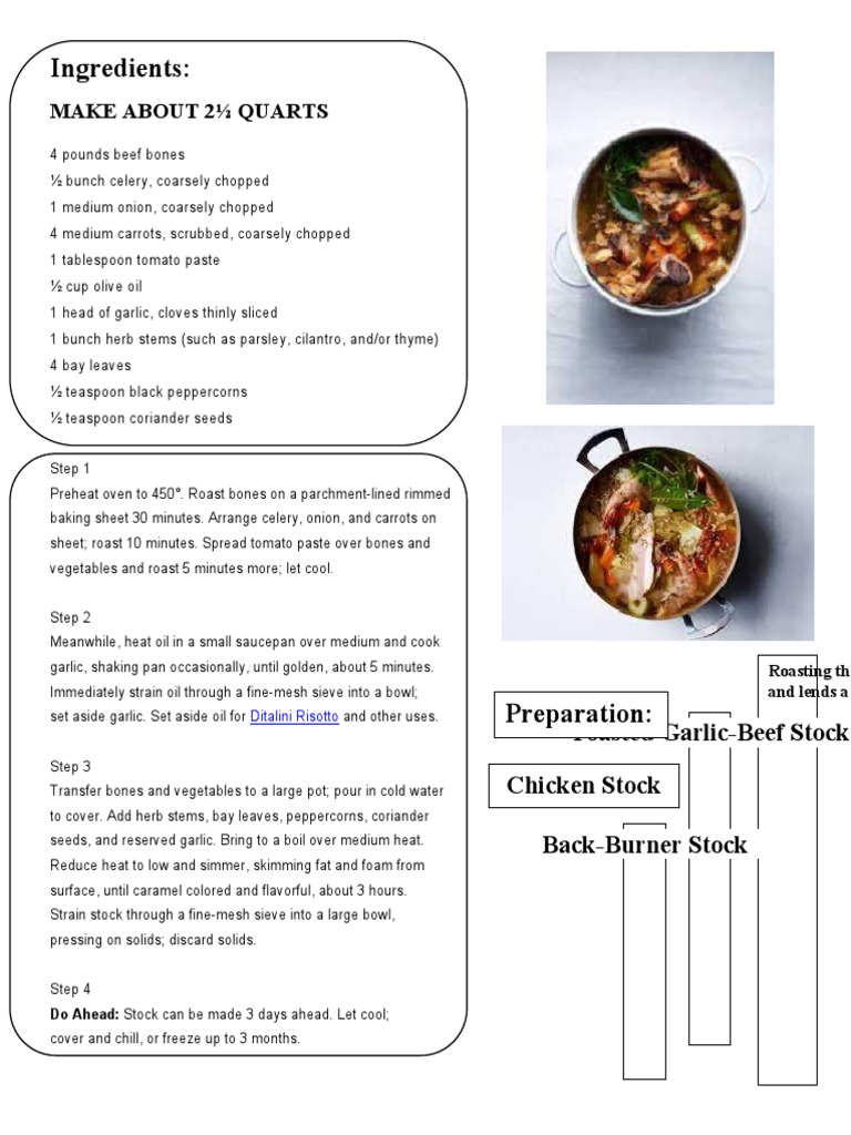 Tle Stocks, Sauces and Soups | PDF
