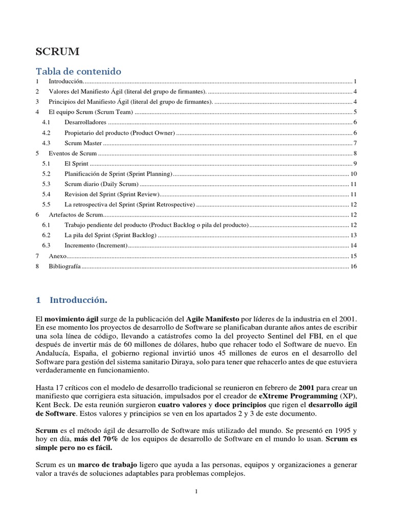 Scrum | PDF | Scrum (desarrollo de software) | Software
