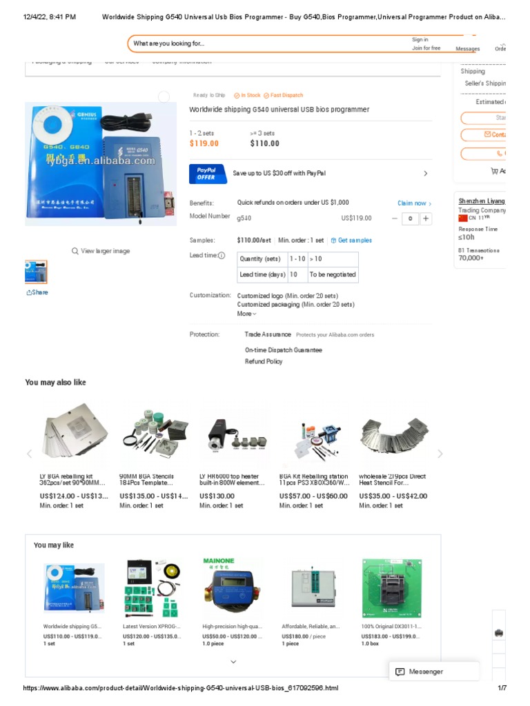 Worldwide Shipping G540 Universal Usb Bios Programmer - Buy G540, Bios Programmer, Universal ...