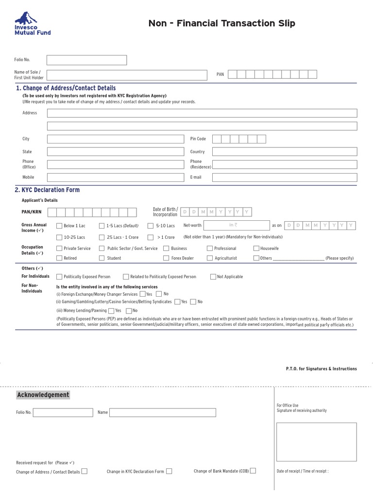 Non Financial Transaction Slip 2 | PDF | Banks | Cheque