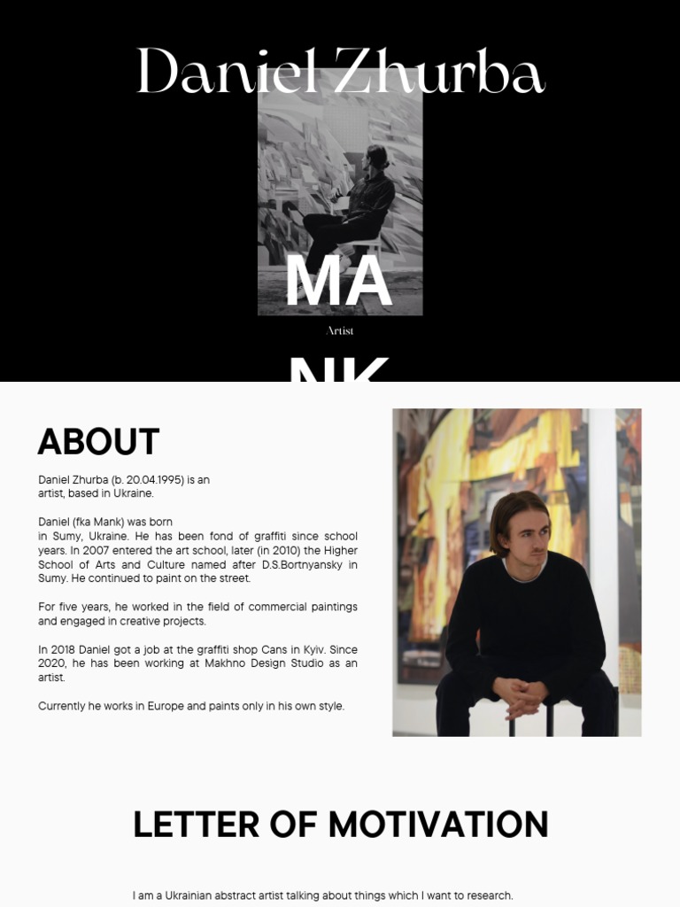 Daniel Zhurba (Mank) Portfolio | PDF