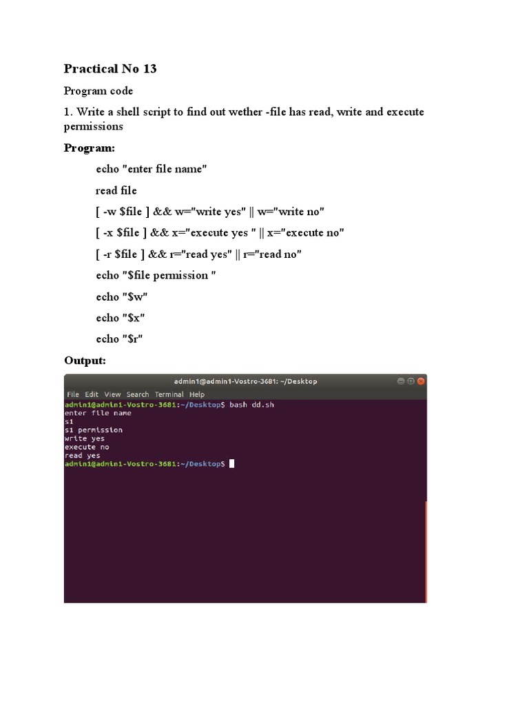 Practical No 13 | PDF
