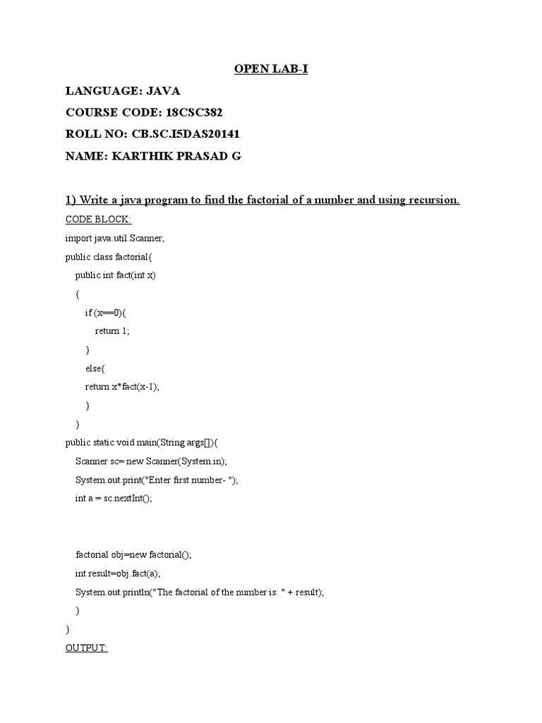 Javalab | PDF | String (Computer Science) | Computer Programming
