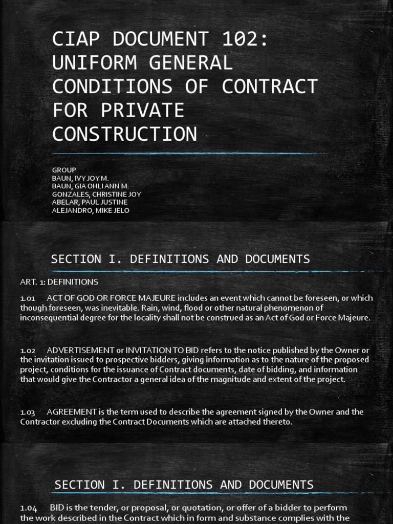 Ciap Document 102 | PDF | Surety | Specification (Technical Standard) Ciap Document 102 | PDF | Surety | Specification (Technical Standard)
