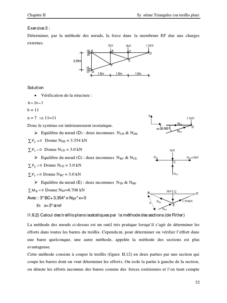 Solution TD1 EX 4 | PDF | Treillis (assemblage) | Bâtiment (construction)