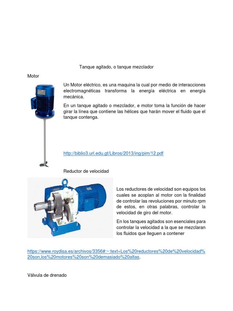 Tanque Agitado | PDF