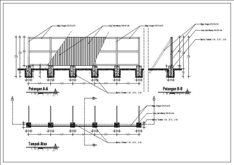 Gambar Pagar Seng Gelombang | PDF