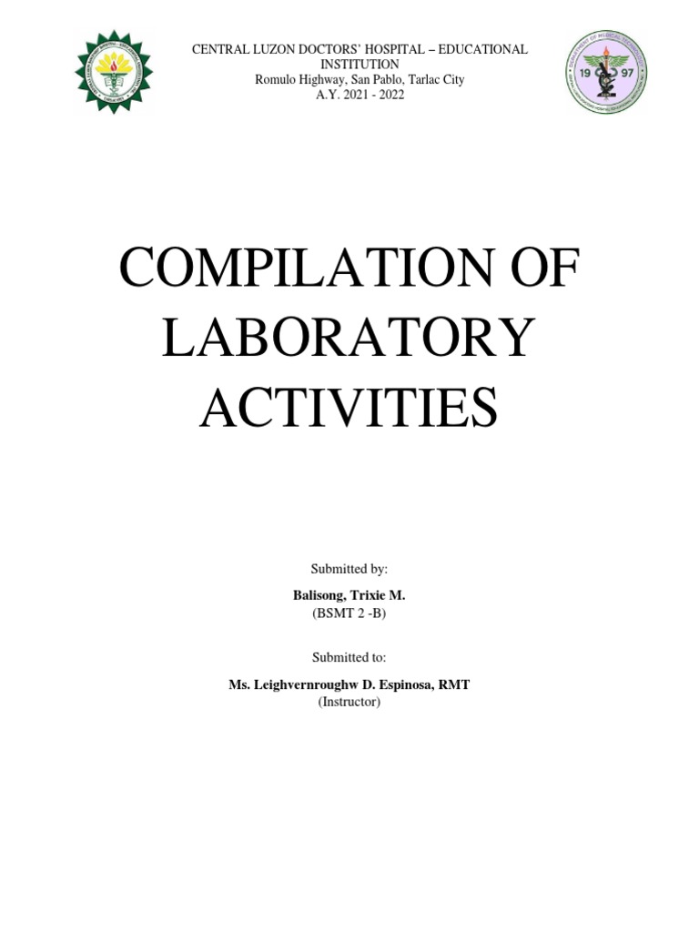 Compilation of Laboratory Activities | PDF | Titration | Chemistry