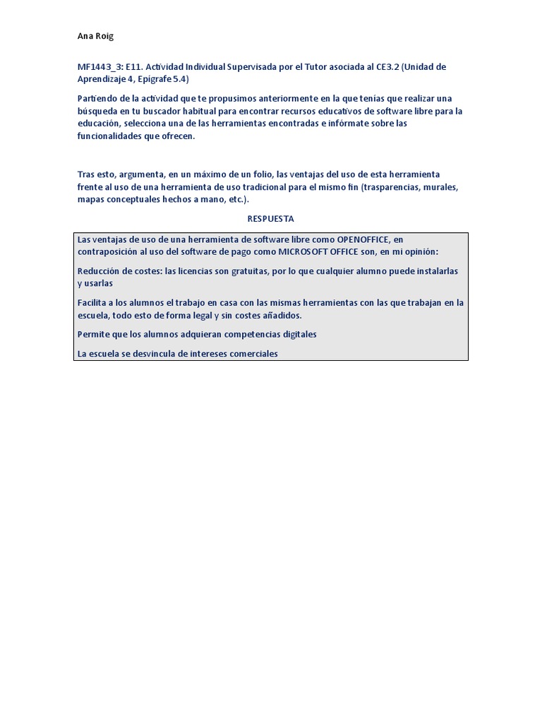 Ana Roig | PDF | Crecimiento personal y profesional