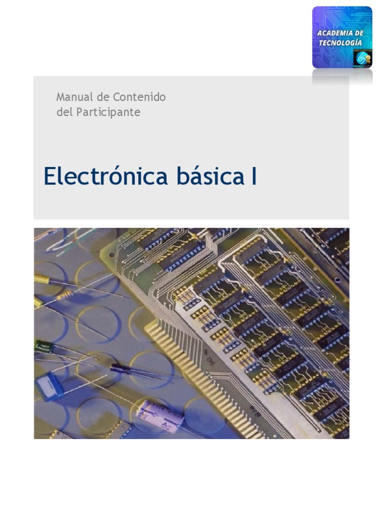 Manual de Electronica 1 | PDF | Semiconductores | Corriente eléctrica