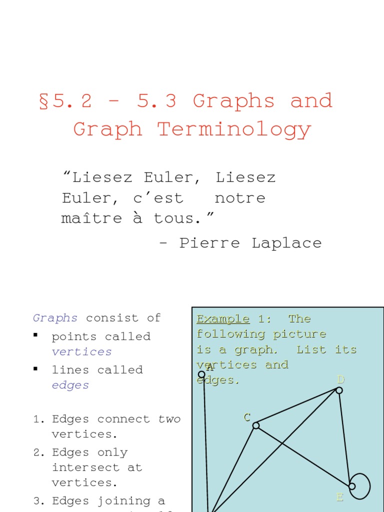 ppt1 On Graph Theory | PDF