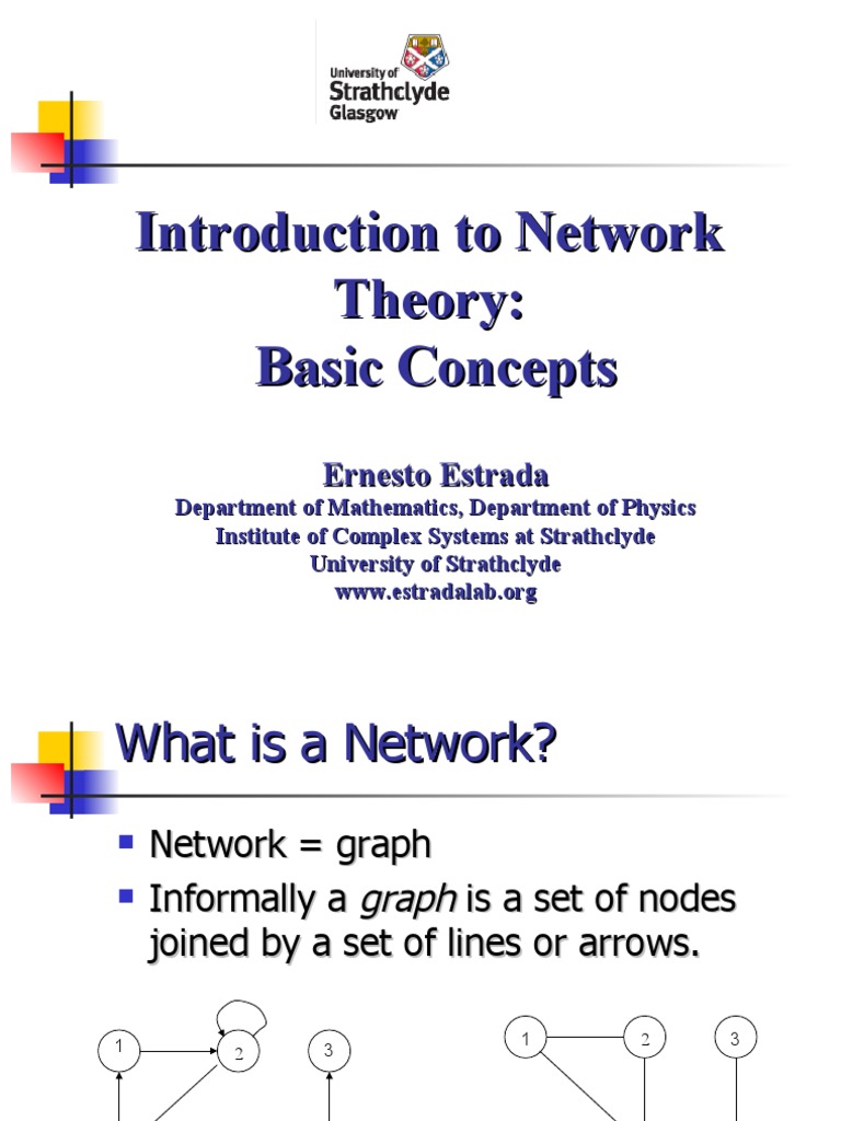 ppt3 Network Theory | PDF | Graph Theory | Vertex (Graph Theory)