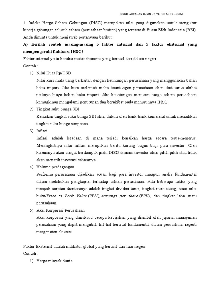 UAS Teori Portofolio | PDF