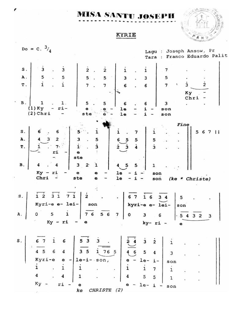 Kyrie (St. Joseph) | PDF